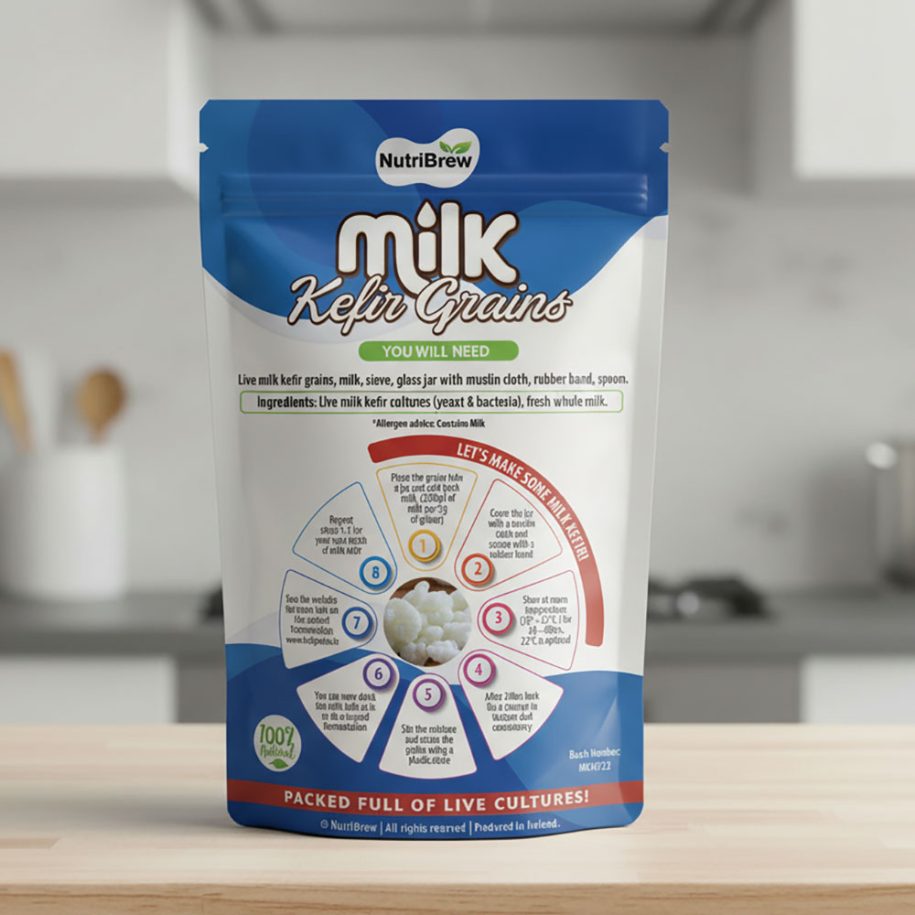 Live Milk Kefir Grains | Premium Irish Heirloom Cultures | NutriBrew